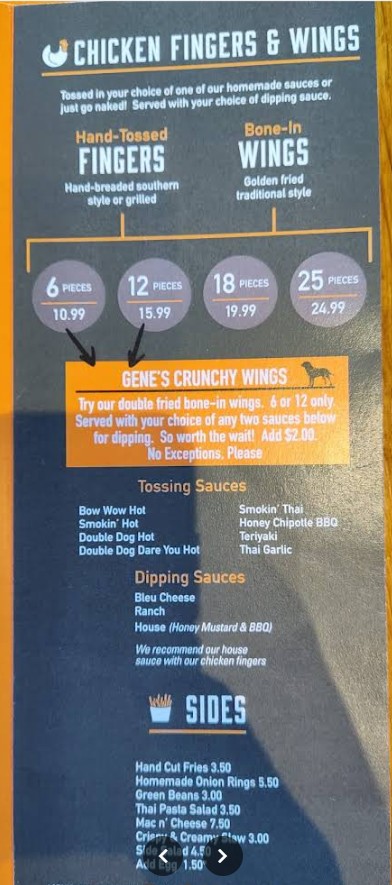 Double Dogs Menu: Burgers, Wings, & Craft Dogs | Order Online